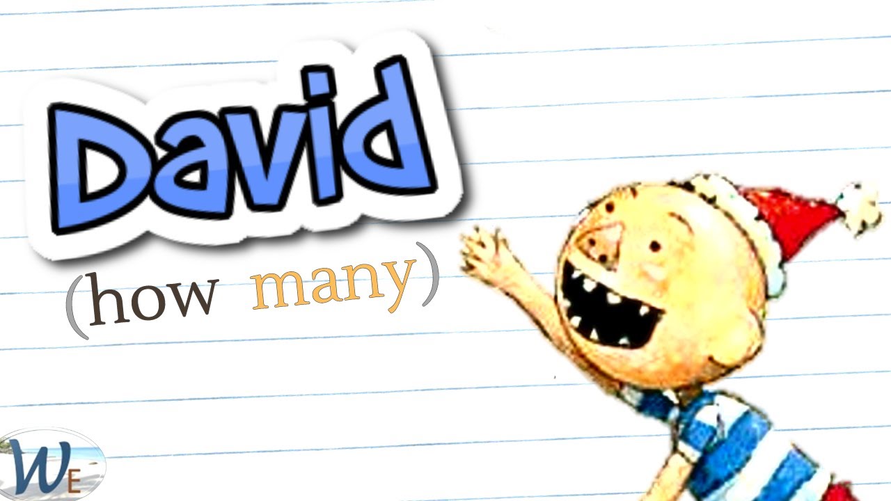 How many times 'David' shows up in the 5 David books🤷 | World English ...