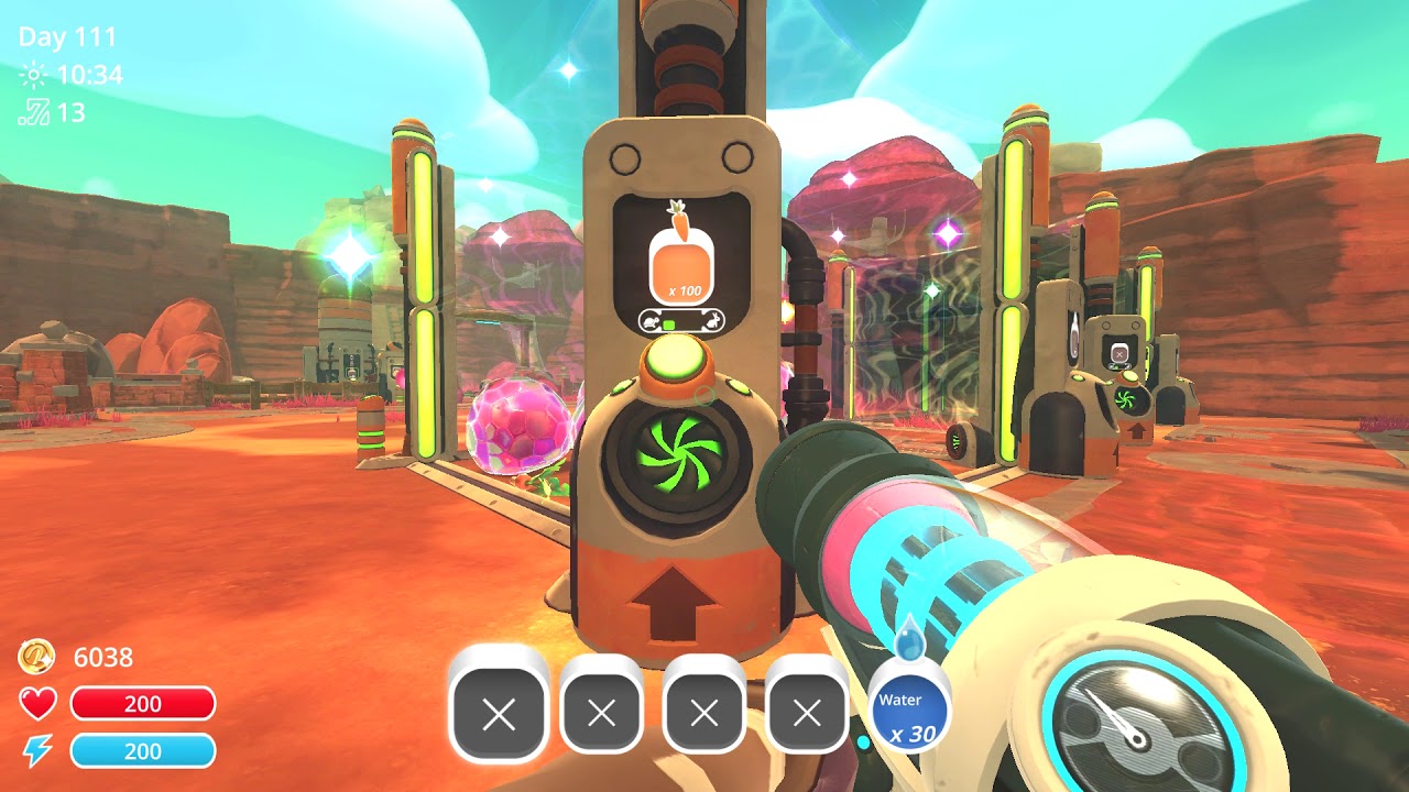 Slime Rancher Having 100 carrots in the Slime feeding machine - YouTube