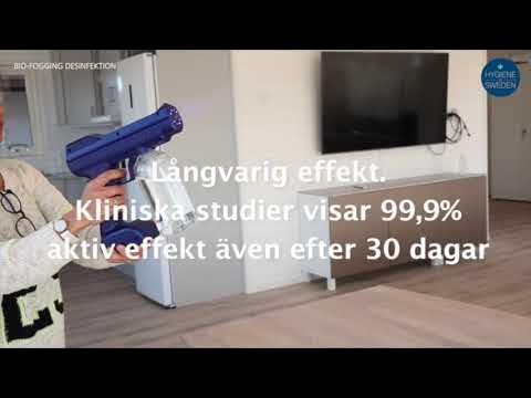Bio-Fogging Ytdesinfektion - Hygiene of Sweden - YouTube