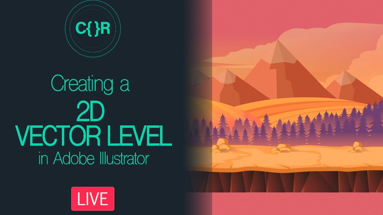 Creating a 2D Vector Level in Adobe Illustrator - YouTube