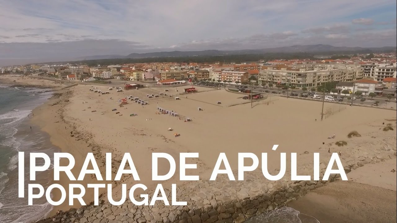 Praia de Apúlia ( Portugal ) a vista de drone - YouTube