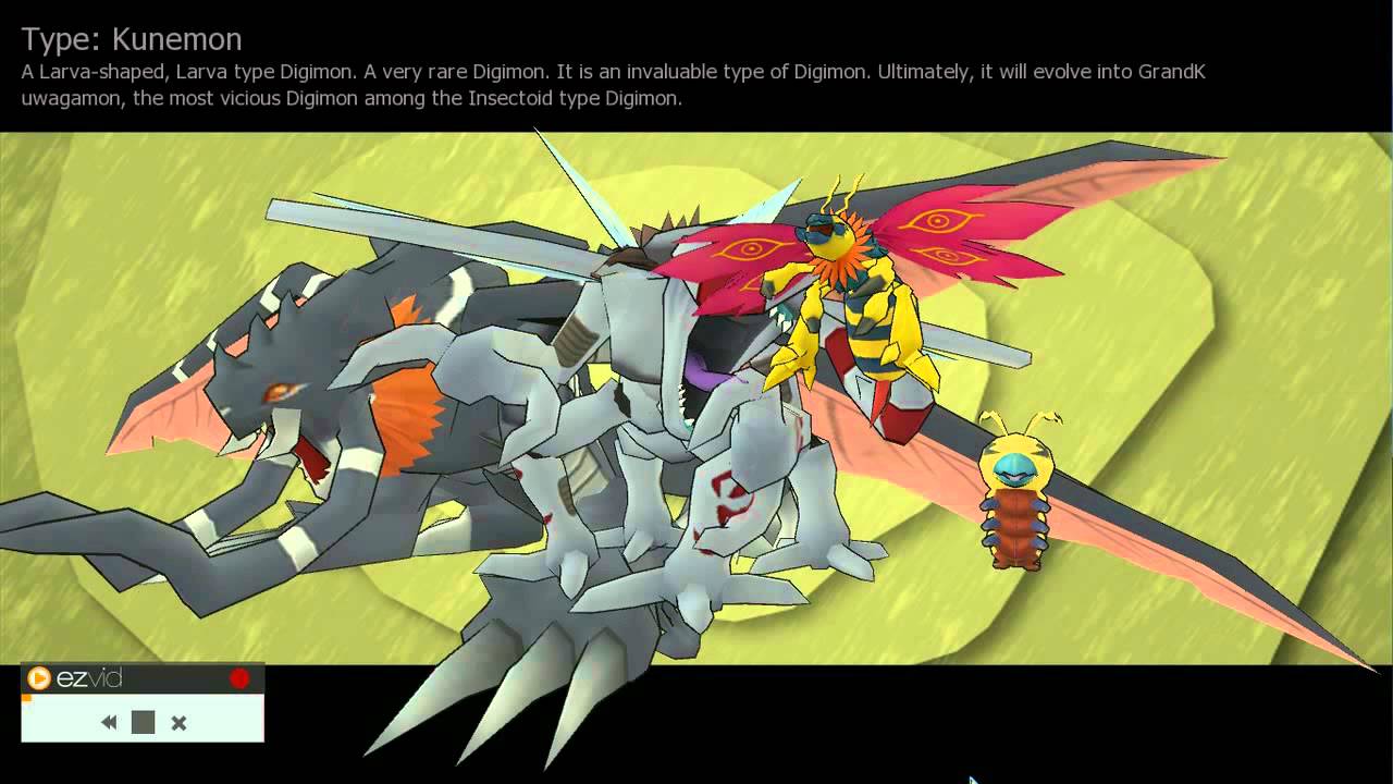 hatching kunemon - YouTube