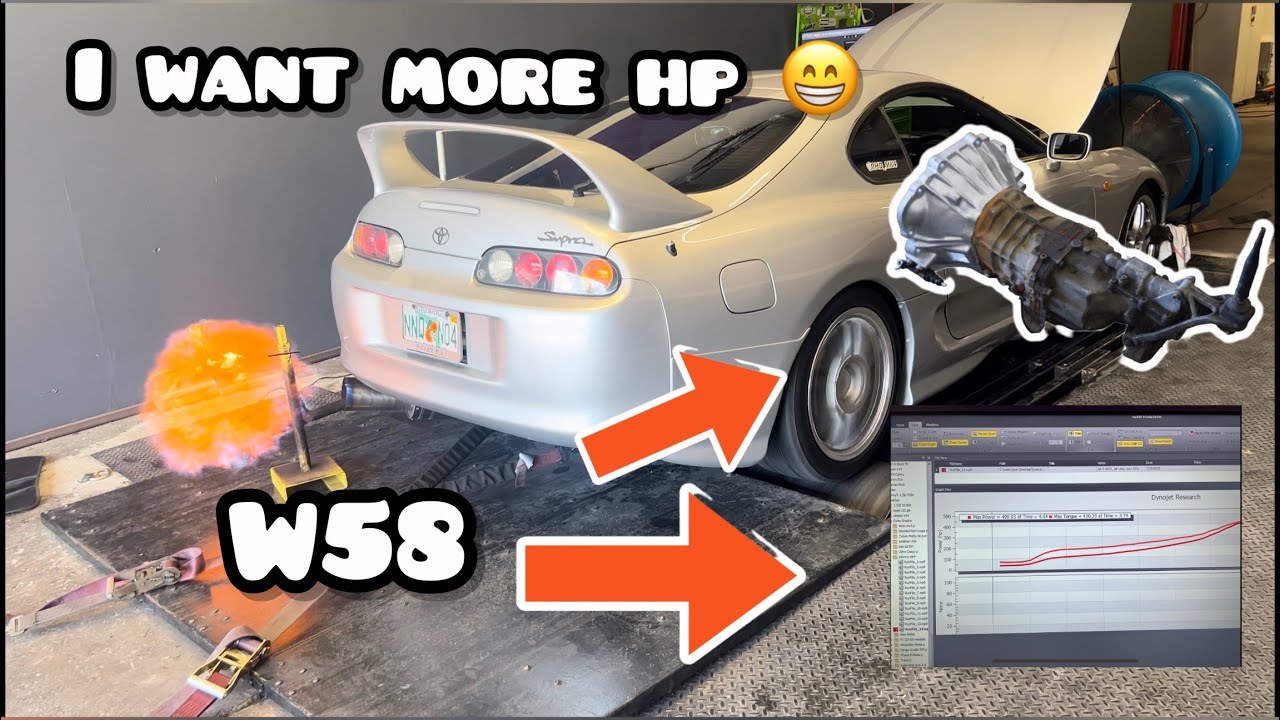 Toyota Supra mk4 dyno day with the boys (w58 transmission). #viral # ...