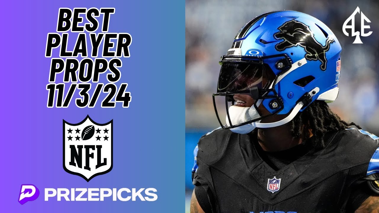 BEST NFL Player Props Today | +0.5u Yesterday | 11/3/24 - YouTube