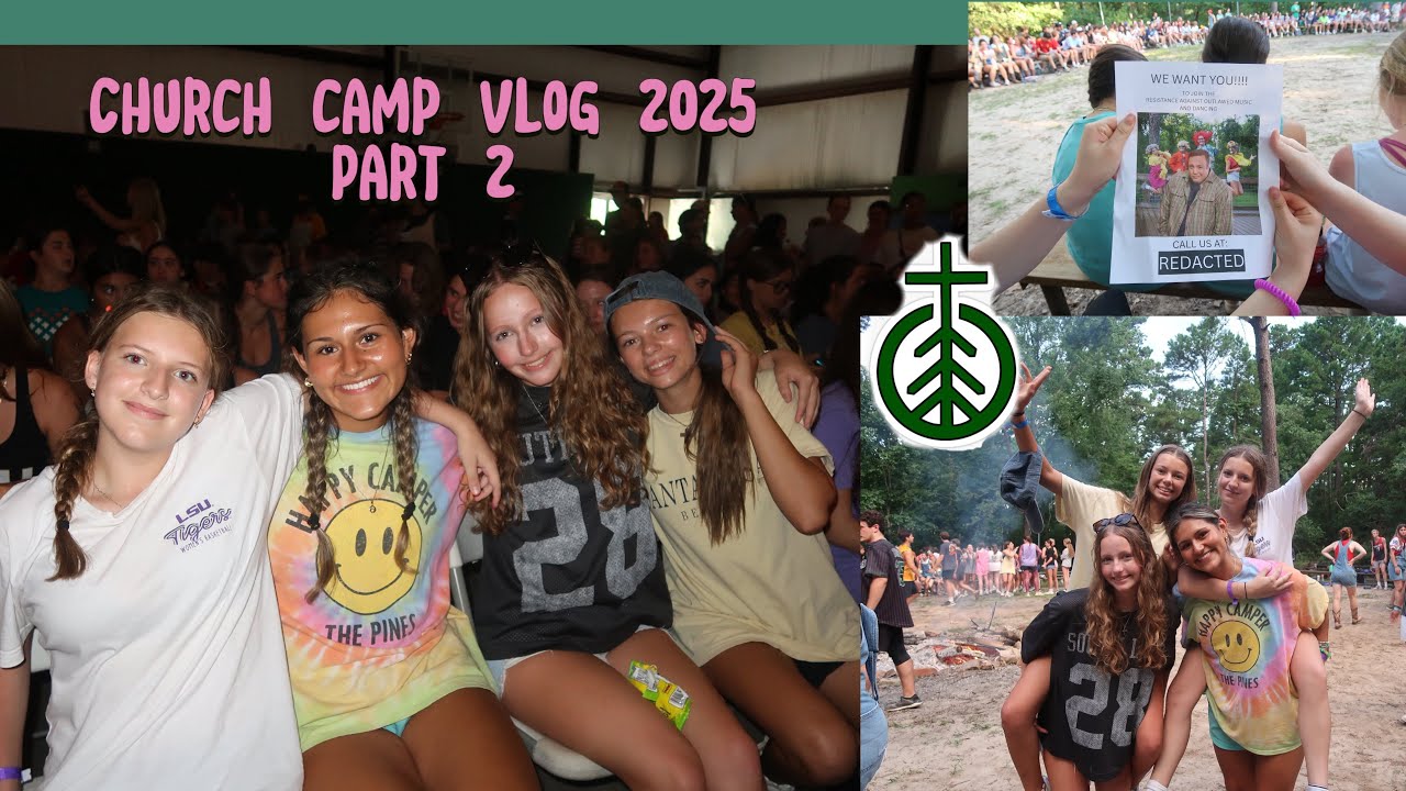 CHURCH CAMP VLOG 2025: THE PINES!! | PART 2 | what it’s like going to ...