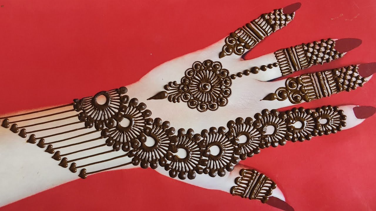 Easy simple 5 min me mehndi lagana sikhe||Latest unique flower mehndi ...
