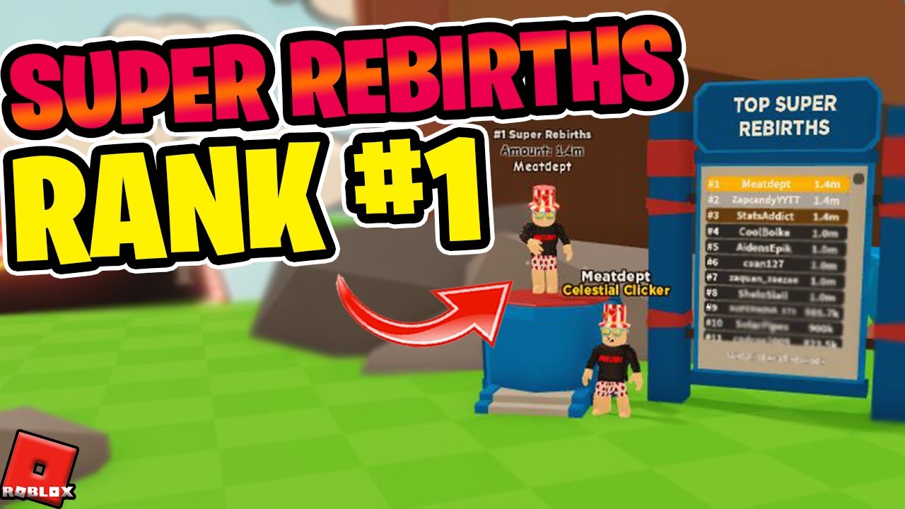 I GOT RANK 1 on the Super Rebirths Leaderboard!!! | Tapping Gods - YouTube