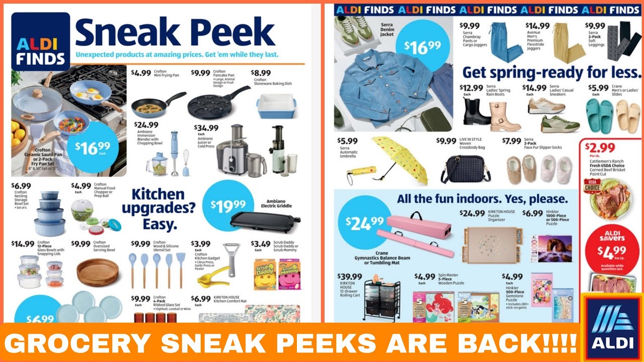ALDI AD SNEAK PEEK 2/26/2025 - 3/4/2025 - YouTube