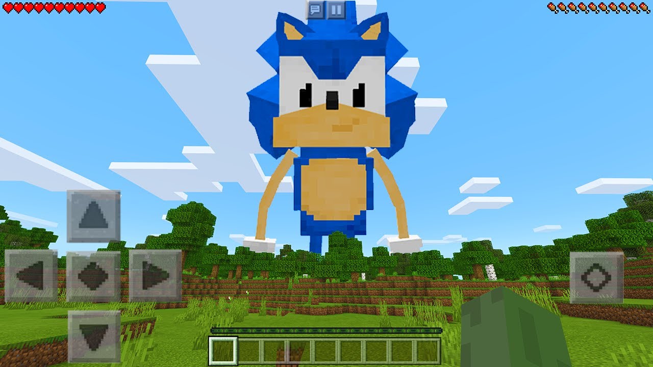 I Found SONIC in Minecraft Pocket Edition... - YouTube