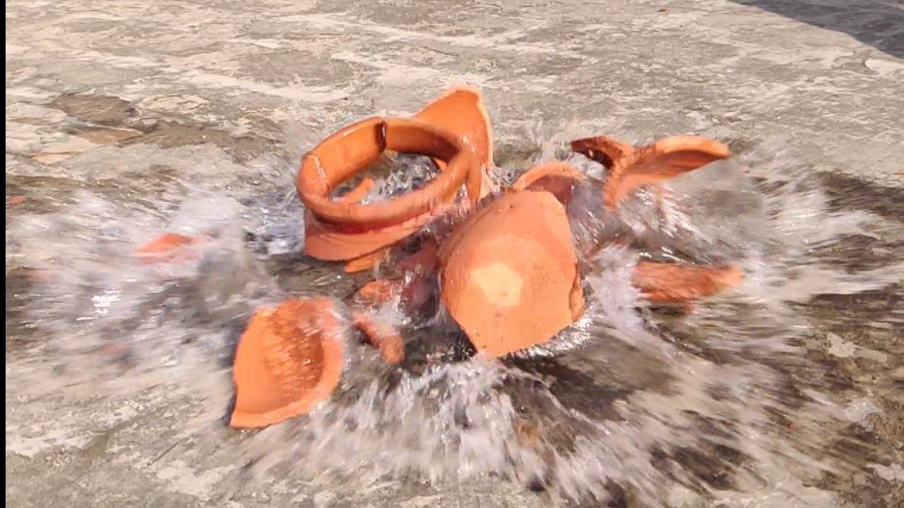 BREAKING MUD POT || SLOW MOTION || BUNNY JARORA - YouTube