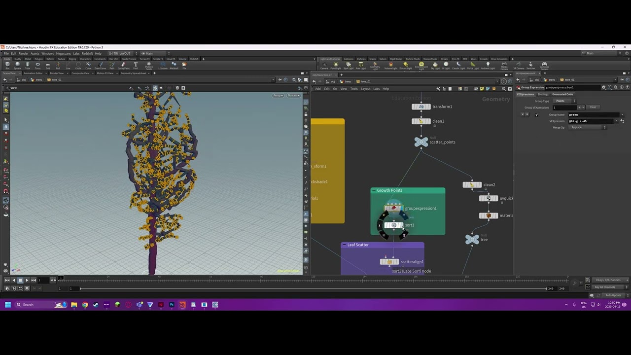 3D Tree Reconstruction Project - Houdini Processing 01 - YouTube
