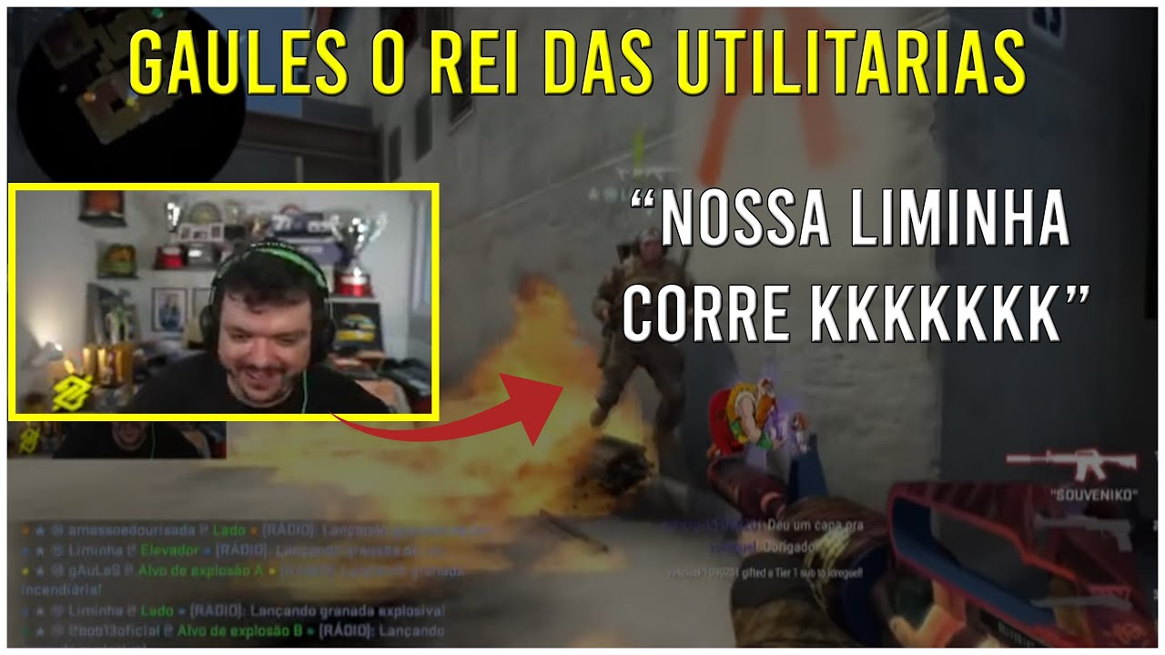 GAULES MOSTRANDO QUE É O REI DAS UTILITARIAS DO CS ( momentos ...