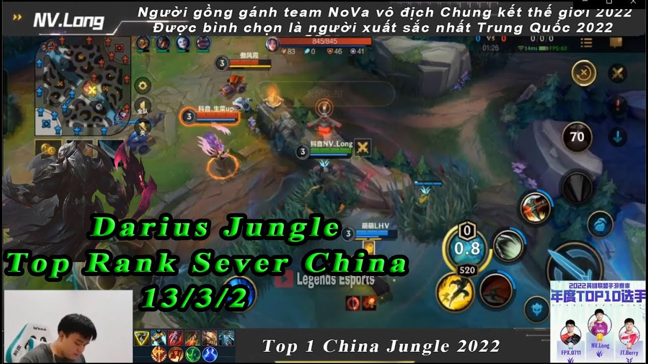 Darius Tốc chiến | Meta Darius đi rừng của Top 1 rừng Trung Quốc sẽ lực ...