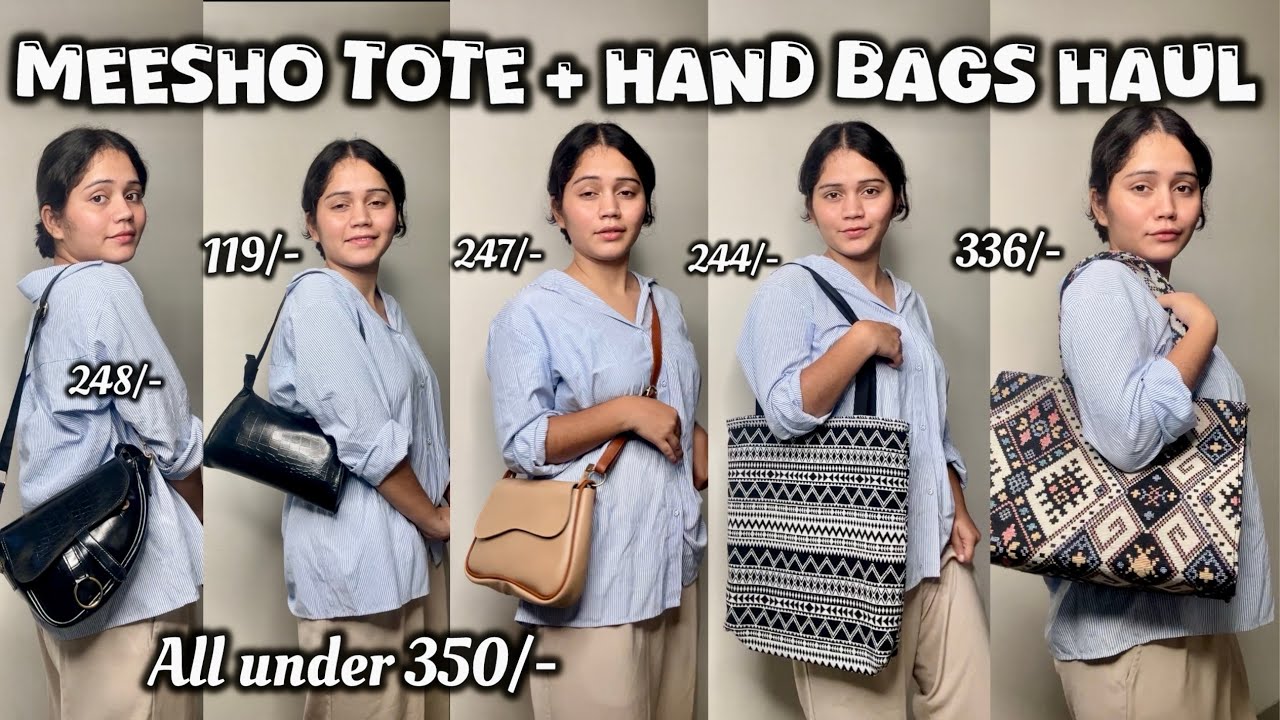 Meesho Trendy Bags Haul 🌷|Meesho tote bags haul 🛍️ Starting from 119/-😍 ...