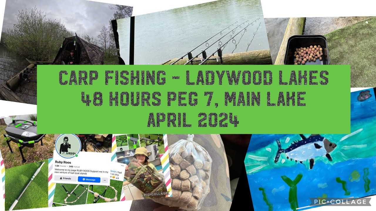 Carp Fishing - Ladywood lakes big lake. 48hrs peg 7. April 2024 - YouTube
