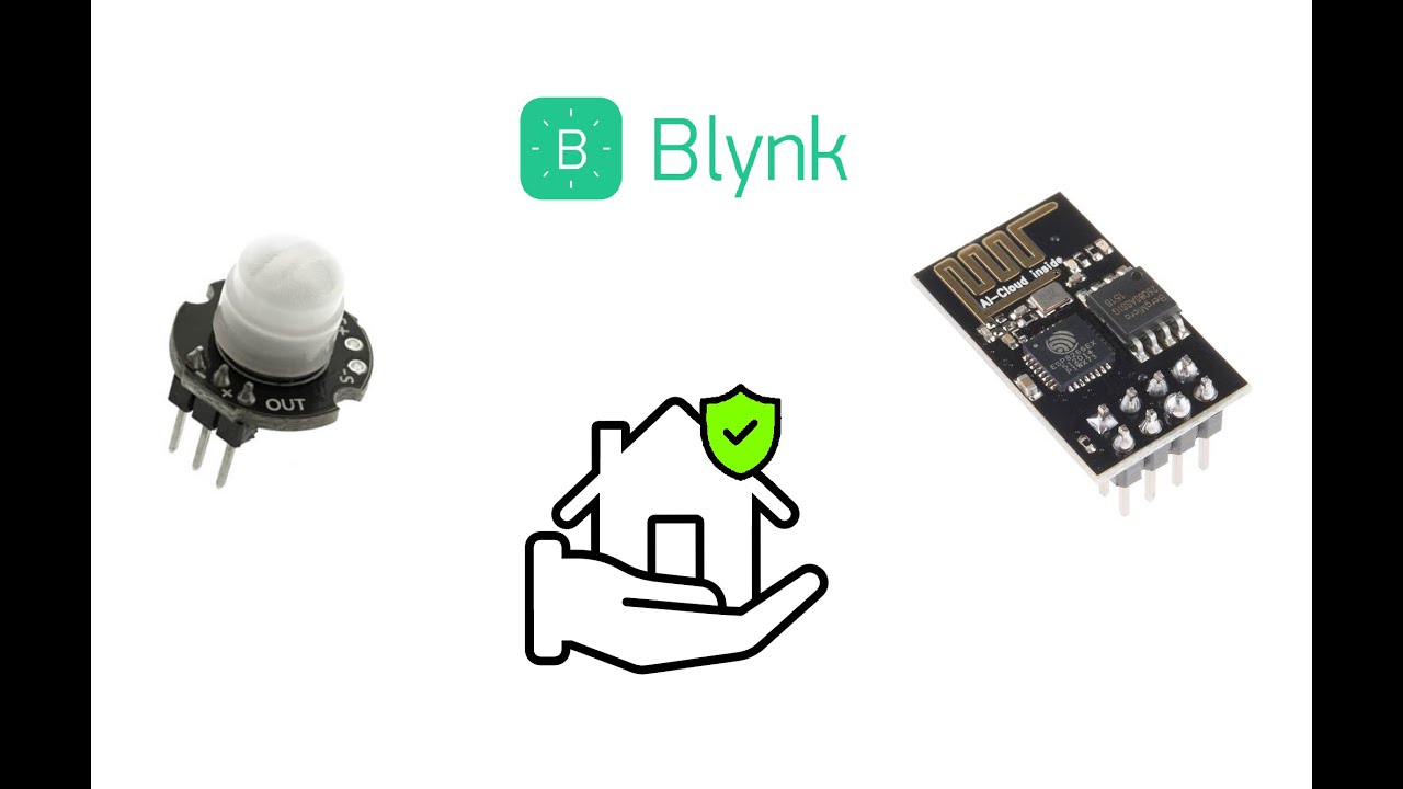 Home Security with ESP8266 (ESP01) + SR602 pir sensor + BLYNK - Alert ...