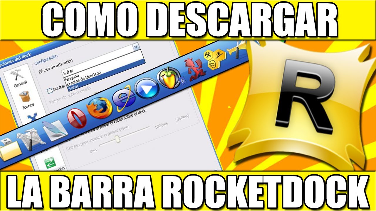 Como descargar e instalar la barra Rocketdock | 2014 - YouTube