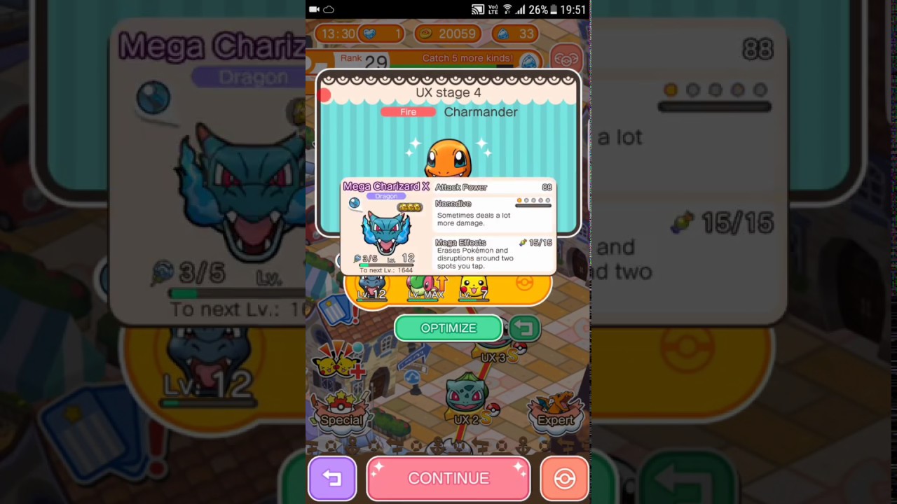 Pokemon Shuffle Mobile UX Stage 4 Charmander S Rank ITEMLESS『ポケとる スマホ版 ...
