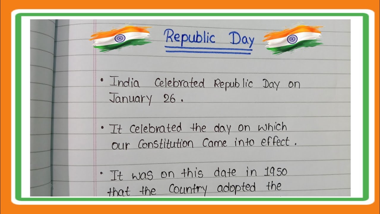Republic Day Essay | Essay on Republic day | Essay writing on 26 ...