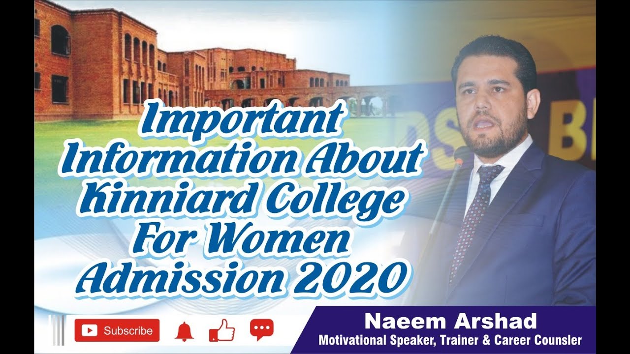 Important information about Kinnaird College for Women Admission 2020 ...
