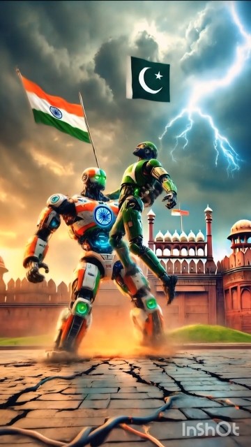 Indian robot and Pakistani robot fightchallenge#robots#animation - YouTube