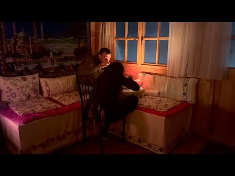 Kar yağışında çocuklarımla düşe kalka güzel bir gün ￼