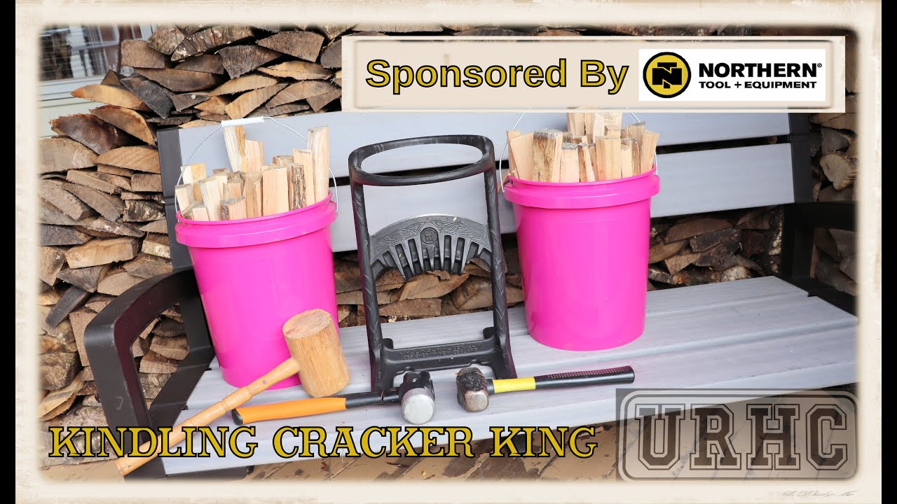 First Use Of A Kindling Cracker King Firewood Splitter - YouTube