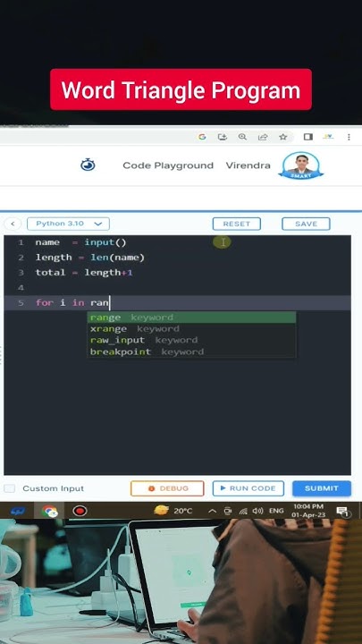 Word Triangle Program || #Python Problem #ccbp #nxtwave || Tum Tum ...