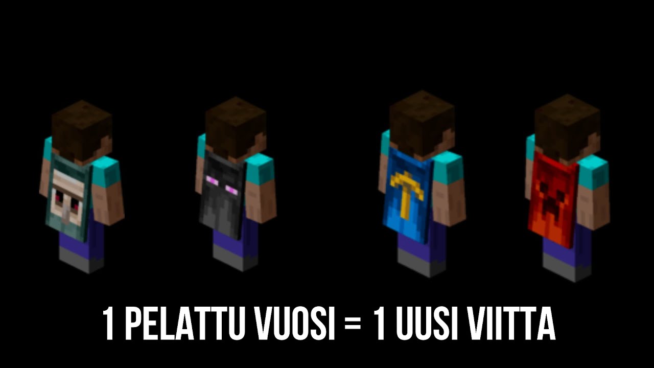 Minecraftin pelaajat saavat nyt ilmaisen viitan joka vuosi - YouTube
