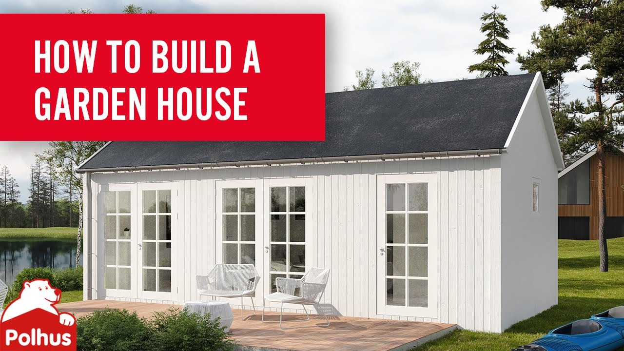 How to assemble your garden house from Polhus - Building sections - YouTube