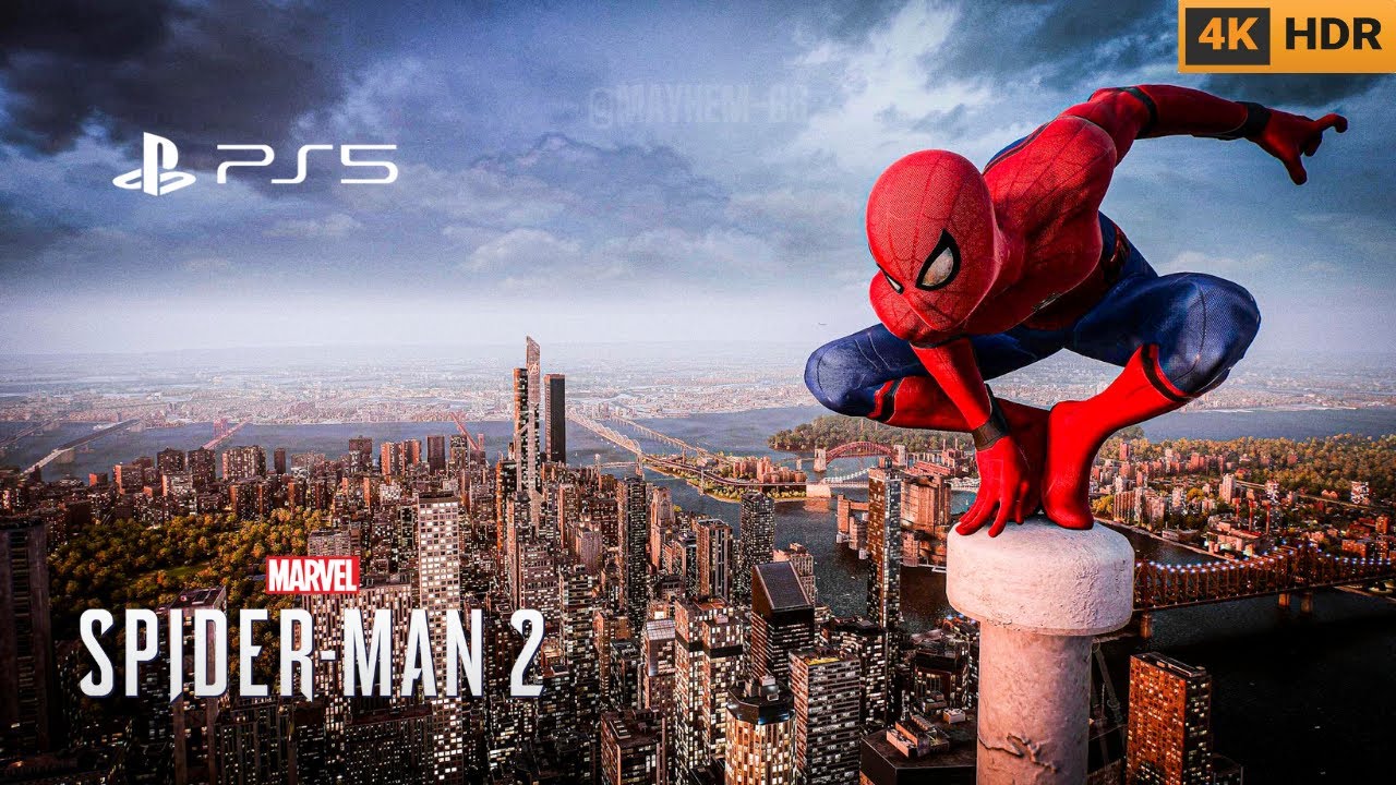 Spider-Man 2 | Web Swinging & Combat | PS5 [ 4K HDR ] Tom Holland - YouTube