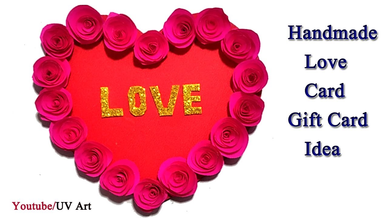 Beautiful Handmade Valentine's Day Card Idea/DIY Greeting Card for ...