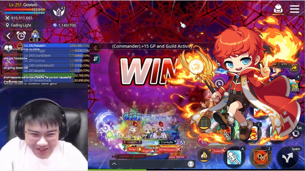Maplestory M - First Asia 2 Scania Will Clear! Live Reaction Blaze ...
