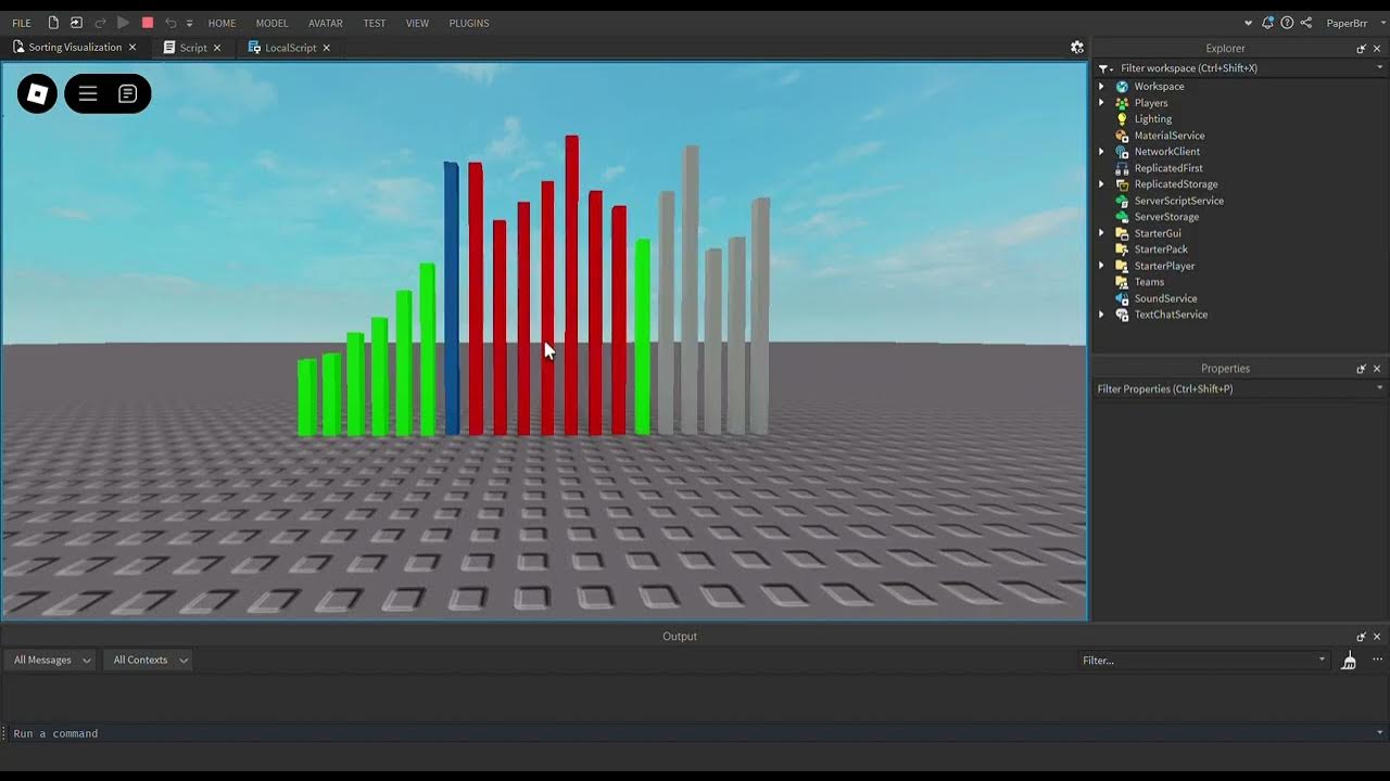 Selection Sort Visualization in Roblox - YouTube