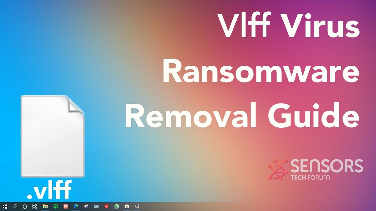 Vlff Virus [.vlff Files] Removal & Decrypt Steps [Free] - YouTube