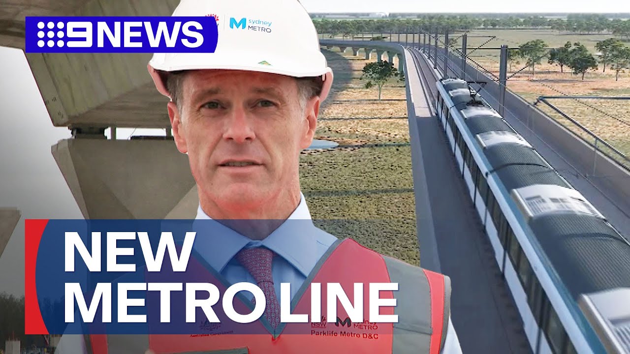 New Sydney Metro line taking shape | 9 News Australia - YouTube