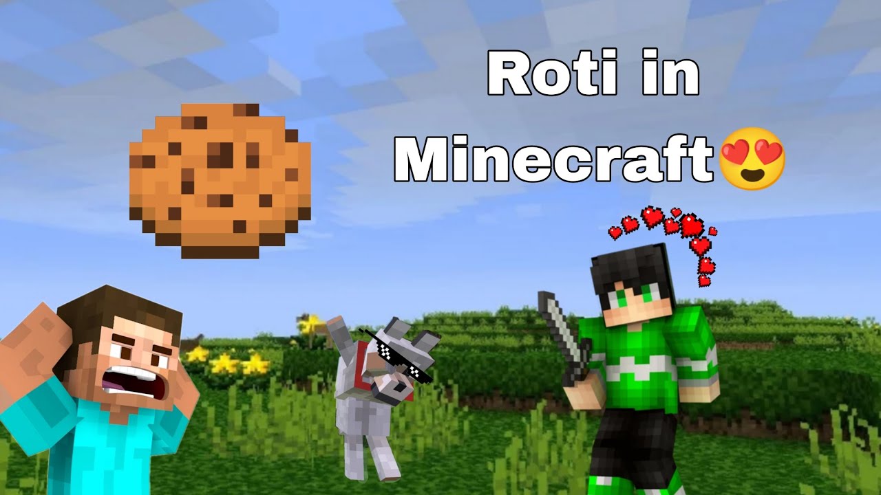 😍 "Minecraft me Roti" 😍// No Clickbait 100% Real // #minecraft # ...