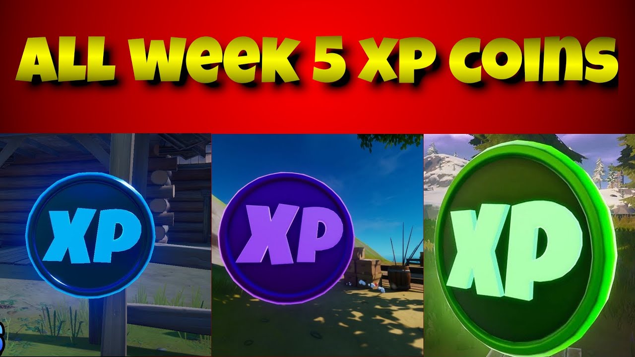 All The Week 5 XP Coin Locations In Fortnite Season 3 Chapter 2 - YouTube