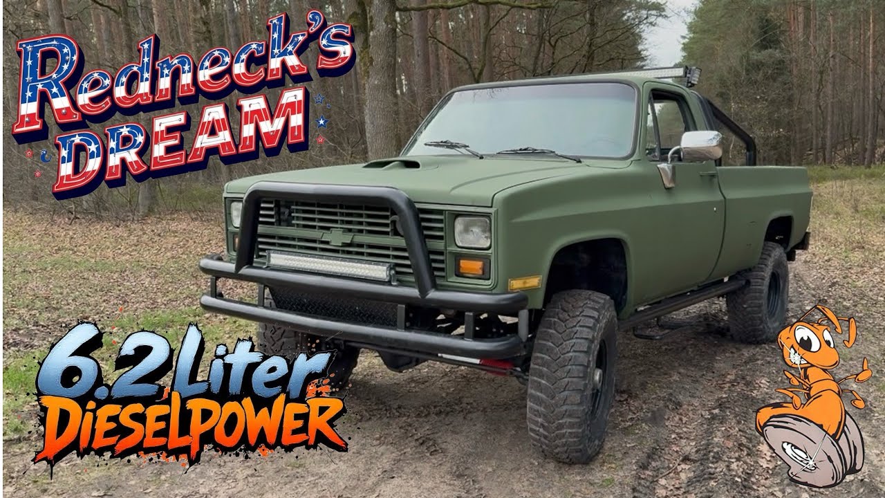 Redneck‘s Dream Chevrolet 6,2 Liter V8 Diesel 4x4 Allrad EX Army Truck ...