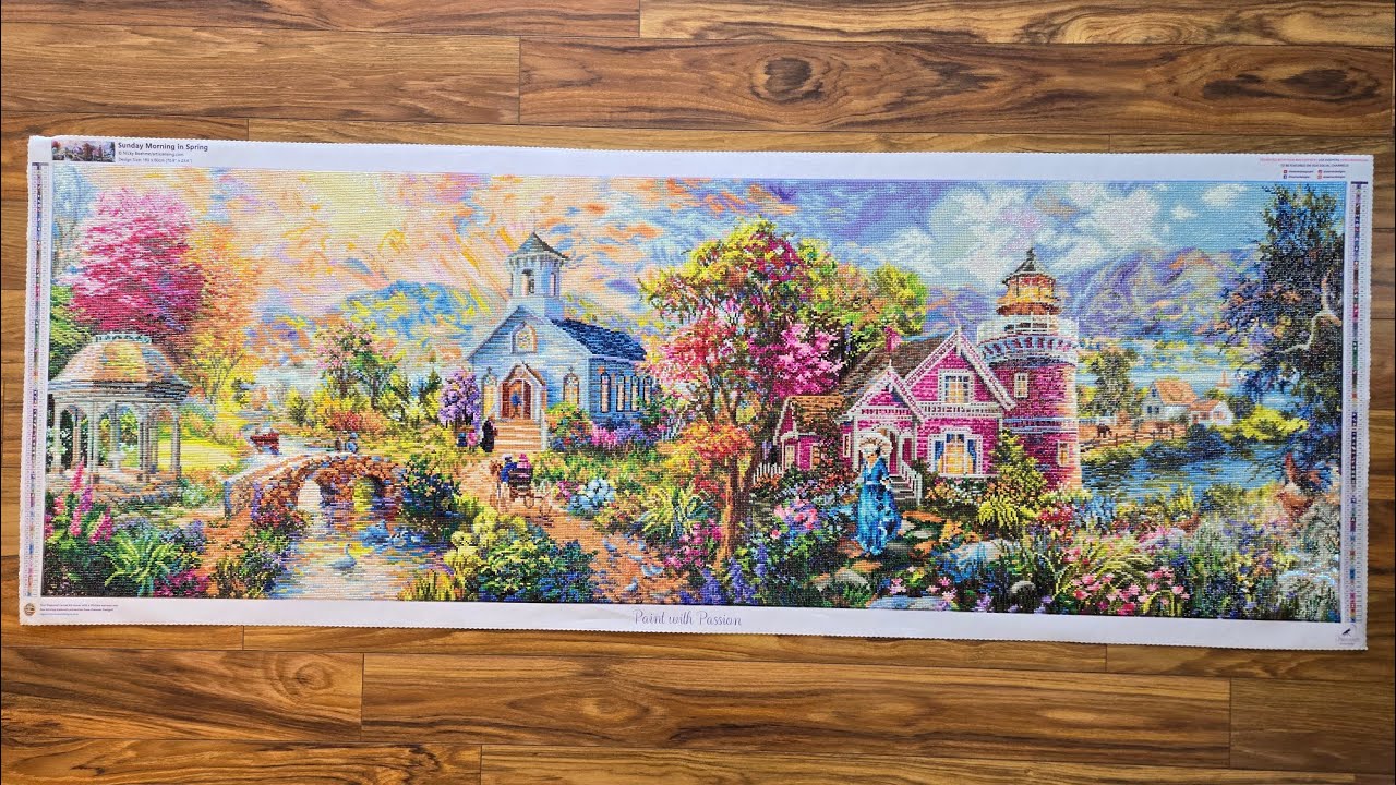 Completion and Review of Sunday Morning In Spring Diamond Painting ...