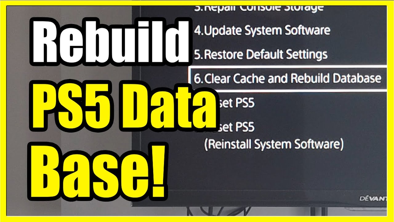 How to Rebuild the Database on PS5 drive to fix Corrupted Data (Fast ...