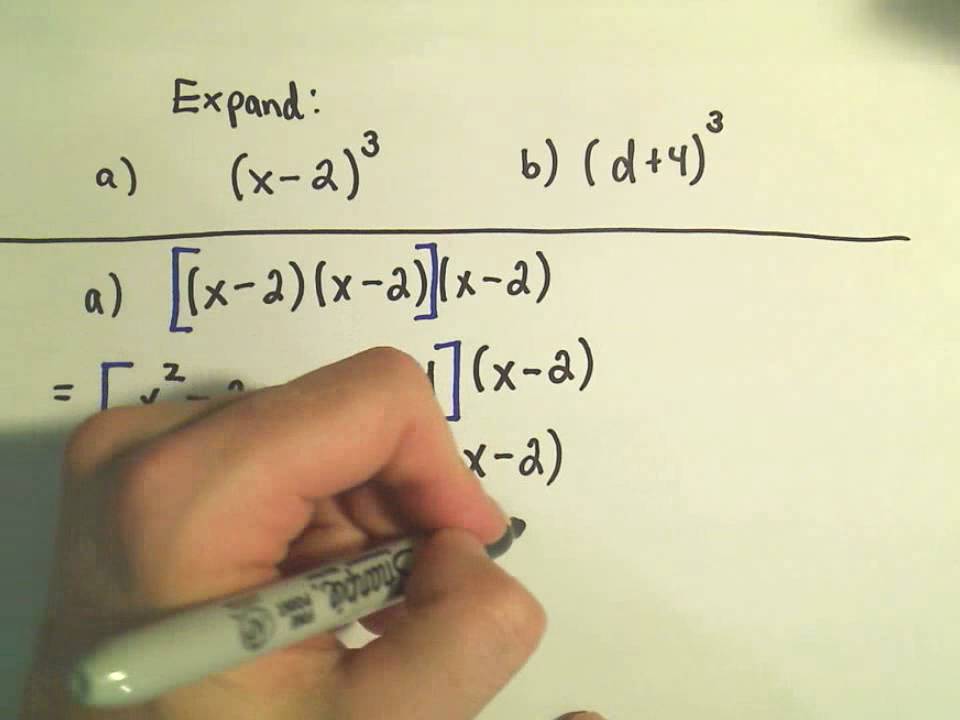 Multiplying Polynomials Slightly Harder Examples 4 Cubing Multiplying Polynomials Slightly Harder Examples 4 Cubing