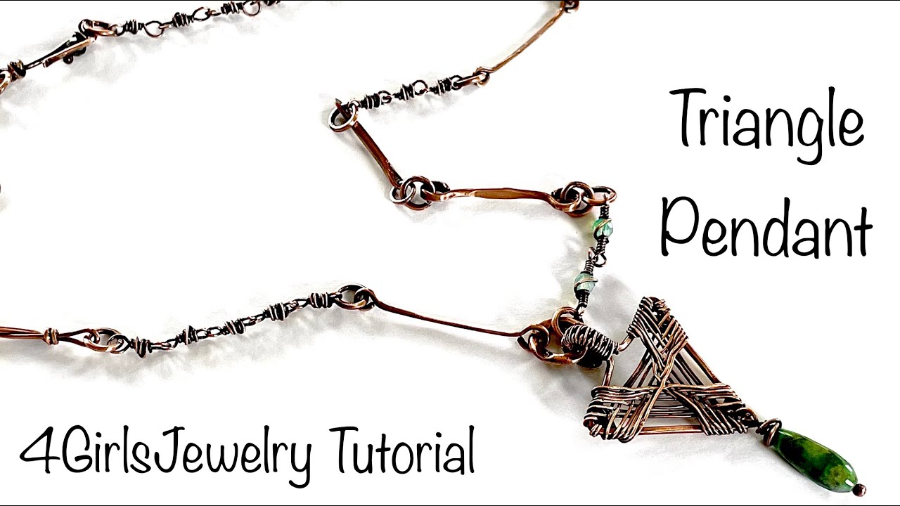 Jewelry Tutorial: Triangle Pendant - YouTube