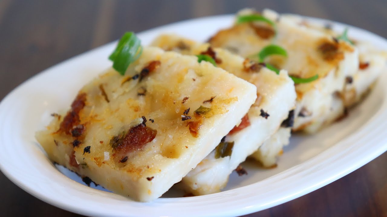 Lo Bak Go Turnip Cake Recipe - A delicious way to eat Turnips - YouTube