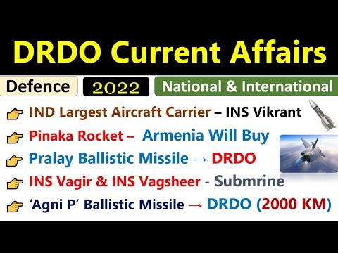 DRDO & Defence Current Affairs 2022 | DRDO Current Affair| Science ...