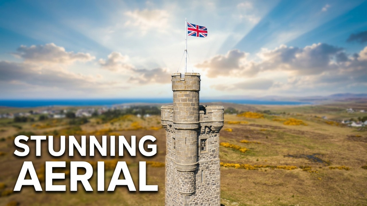 Aerial footage of Stornoway's iconic memorial - YouTube