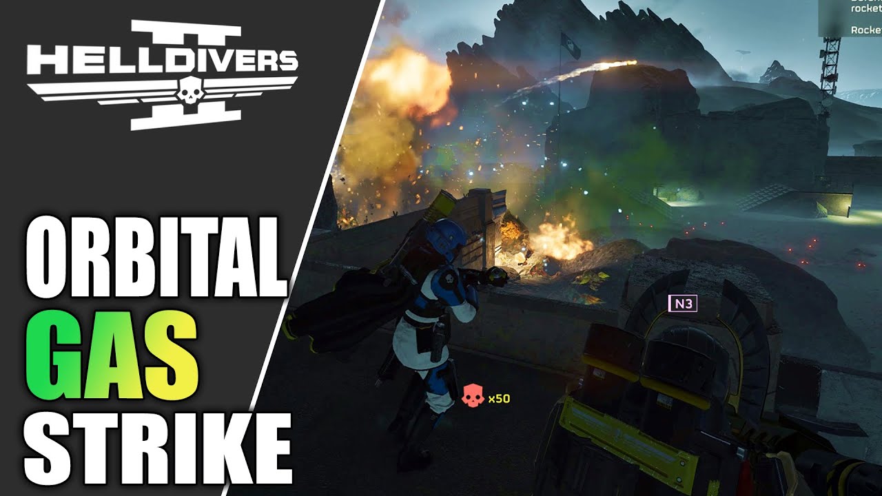 You need to try Orbital Gas Strike! | Helldivers 2 - YouTube
