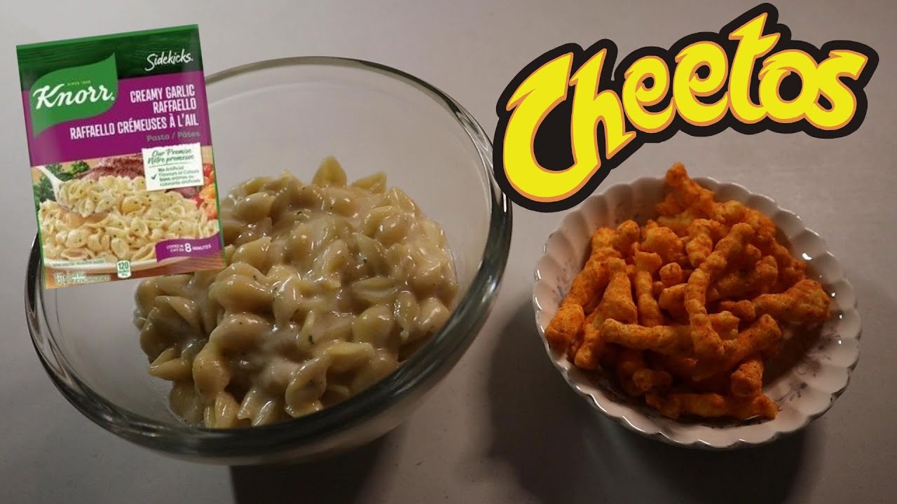 KNORR SIDEKICKS CREAMY GARLIC RAFFAELLO & CHEETOS CHEDDAR JALAPENO ASMR ...