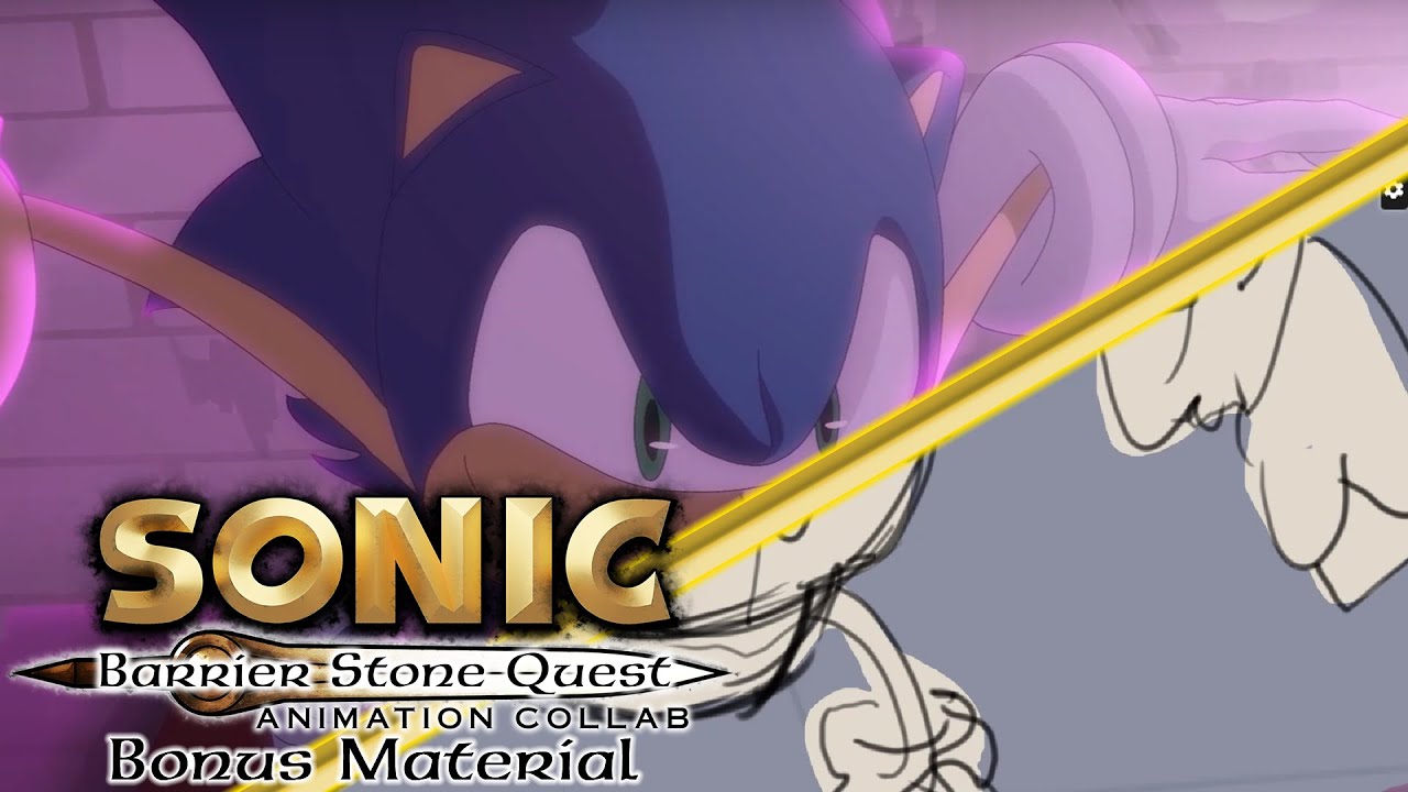 Sonic: Barrier Stone Quest Animation Collab - Bonus Material - YouTube