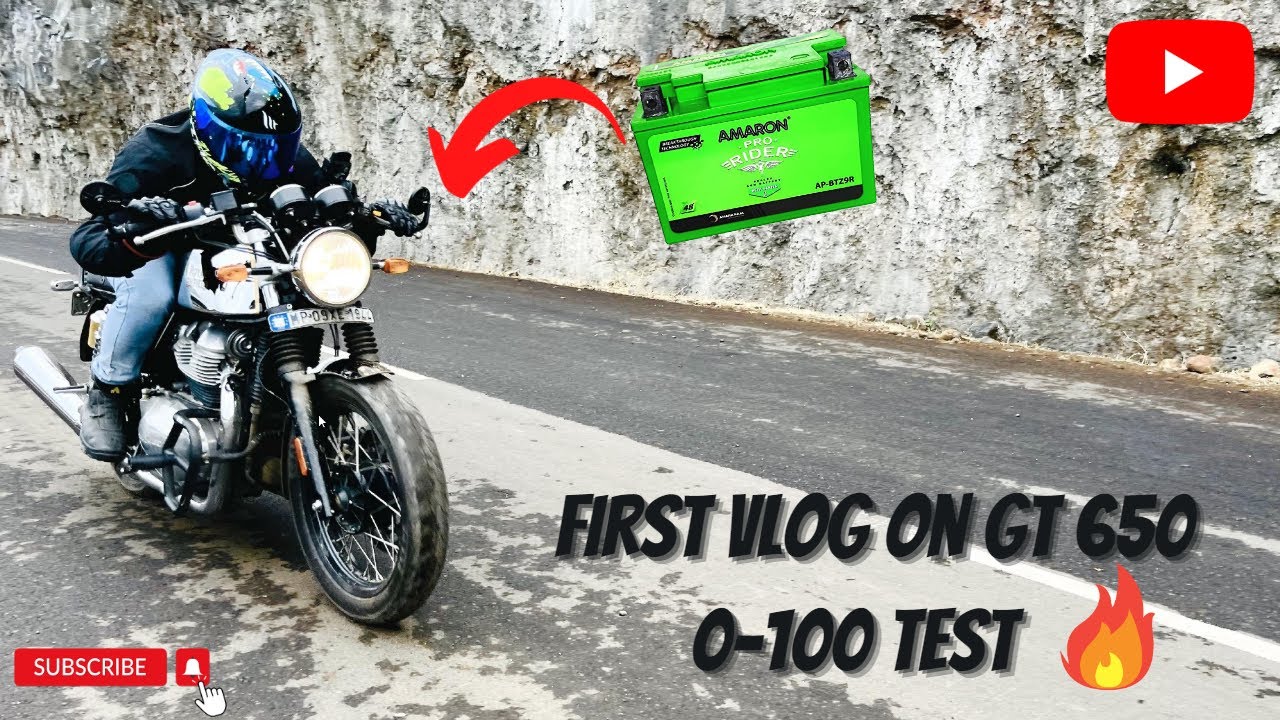 Continental Gt 650 || Amaron battery installation || First vlog with Gt ...
